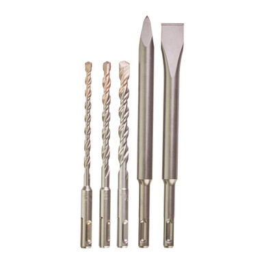 Milwaukee 5 Piece SDS+ M2 Drill & Chisel Set | Milwaukee SDS+ Drill Bit ...
