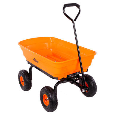 Vaunt Heavy Duty 75Ltr Plastic Garden Dump Cart | Vaunt Garden Carts ...