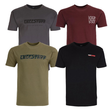 TuffStuff Logo T-Shirts - Pack of 4 | TuffStuff Work T-Shirts | ITS.co.uk