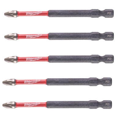 Milwaukee SHOCKWAVE Impact PZ2 x 90mm Drill Bit - Pack of 5 | Milwaukee ...