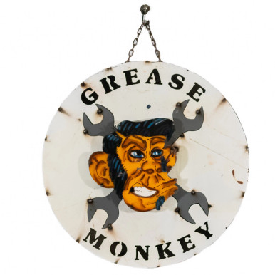 Dream Drives 'Grease Monkey' Hand Made Metal Sign | Dream Drives ...