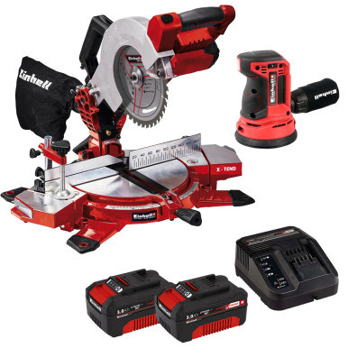 Einhell 2 Piece 18V Power Tool Kit, 2x 3.0Ah Batteries & Charger ...