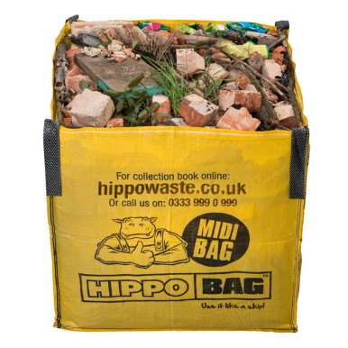 Hippobag MIDIBAG - 90cm x 90cm x 90cm - 1000kg Capacity | HIPPO Rubble ...