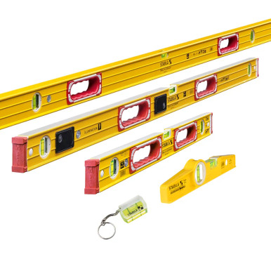 Stabila 5 Piece Type 196-2 Spirit Level Set (Keyring, 250mm Torpedo ...
