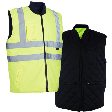 Blackrock Hi-Vis Reversible Bodywarmer - Yellow | Blackrock Hi-Vis ...