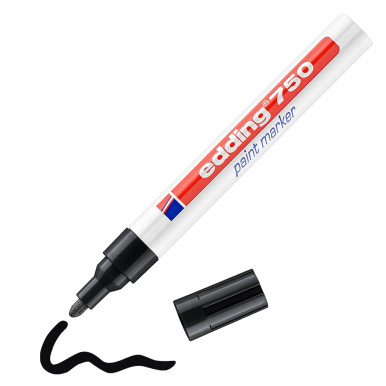 Edding 750 Paint Marker - Black | edding Permant Markers & Marker Pens ...