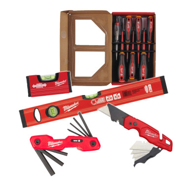 Milwaukee 11 Piece Toolbox Essentials Hand Tool Kit - ITS