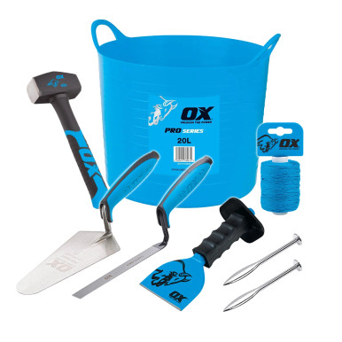 OX Tools 8 Piece Bricklayers Essentials Kit - ITS