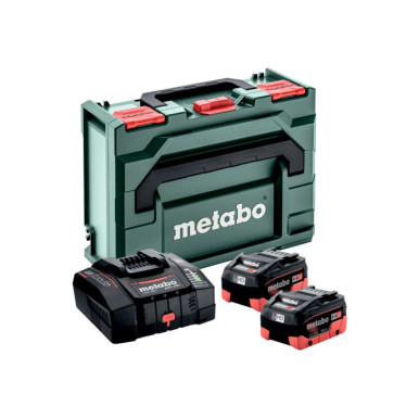 Metabo 2x 10Ah 18V LiHD Battery Packs, ASC 290 Quick Charger & metaBOX ...