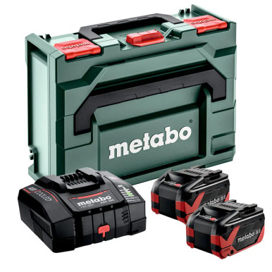Metabo Tabless Power Set 2x 8.0Ah 18V Li-HDX Tabless Batteries, ASC290 ...