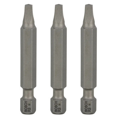 Bosch R3 x 49mm Extra Hard Screwdriver Bits - Pack of 3 - ITS