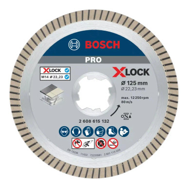 Bosch PRO 125mm x 22.23mm / X-LOCK Ceramic Diamond Cutting Disc - ITS