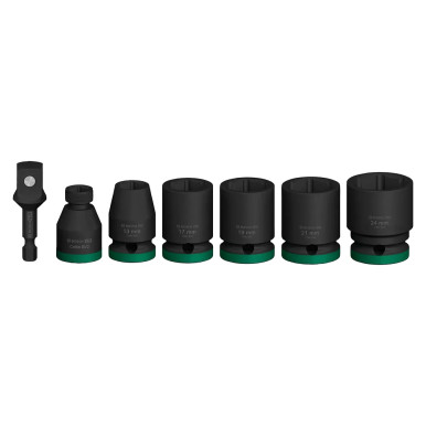 Bosch PRO 7 Piece 1/2'' Sq. Standard Impact Sockets Set - ITS