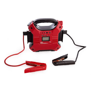 Sealey 12/24V Jump Starter Power Pack Lithium-Ion Phosphate (1200A/600A ...