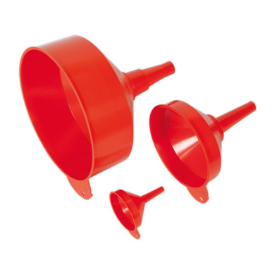 Sealey 3 Piece Fixed Spout Funnel Set - ITS