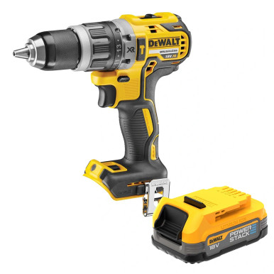 Dewalt DCD796N 18V XR Brushless Combi Drill - Body & 1x 1.7Ah Powerstack Battery - ITS
