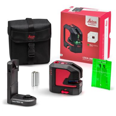 Leica LINO L2G Alkaline Green Cross Line Laser with Pouch - ITS