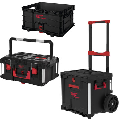 Milwaukee PACKOUT 3 Piece Rolling Drawer Toolbox Set - ITS