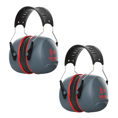 JSP AEB040-0A1-A00 Sonis 3 Overmoulded Large Cup Ear Defender SNR 37dB ...