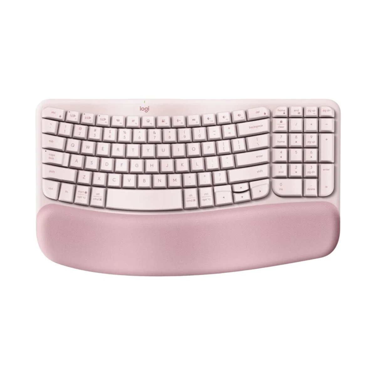 Buy Logitech Wave Keys wireless ergonomic keyboard - Rose