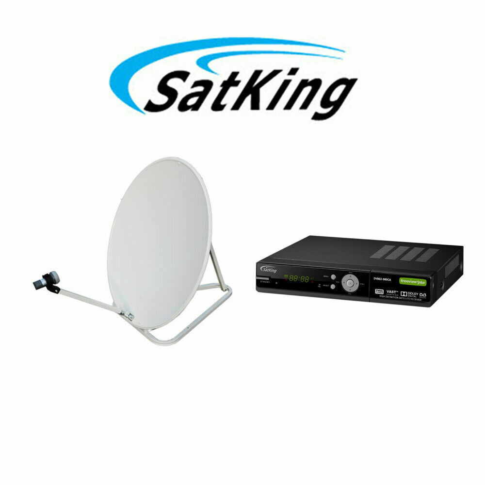 Vast Portable Satellite TV Dish Kit + Satking DVBS2-980CA VAST Receiver ...