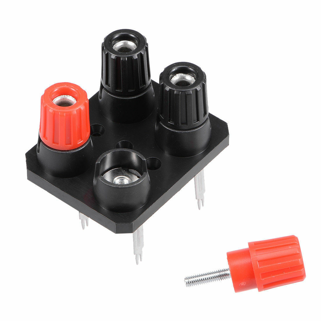 4 Way Jack Outlet Spring Push Release Connector Speaker Terminal (PACK ...
