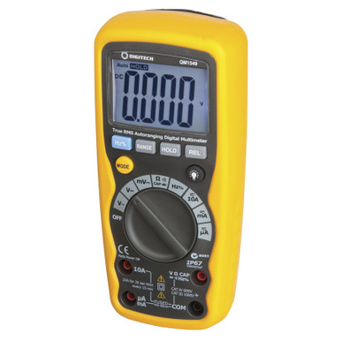 DIGITECH Multimeter IP67 True RMS Autoranging Cat IV DMM