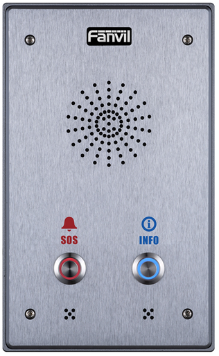 Fanvil I12D 2 Outdoor Audio Intercom, 2 SIP IPF-I12D2