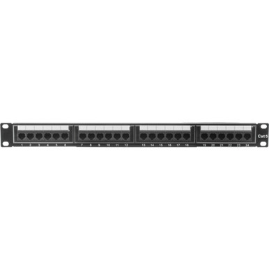 TE 24 Port Cat5E Patch Panel Te Tech - MAD Electronics Australia