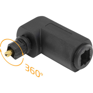 PRO2 Toslink Right Angle Adaptor Plug To Socket W/ Rotating End - MAD ...