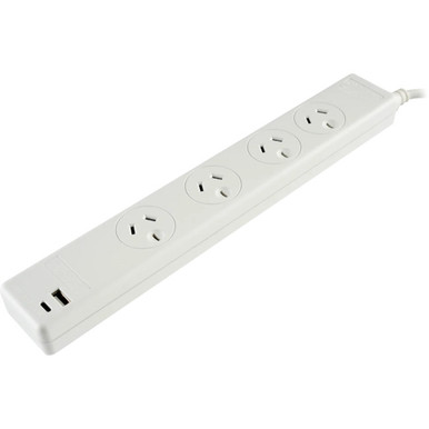 Buy JACKSON 4 Way Powerboard With 1 X Usb & 1 X Usb-C Ports