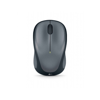 Logitech M235 Wireless Mouse Grey Contoured design Glossy Comfort Grip ...