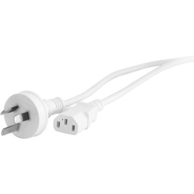 DOSS K9-3MW 3M WHITE IEC POWER LEAD IEC-C13 APPLIANCE CORD