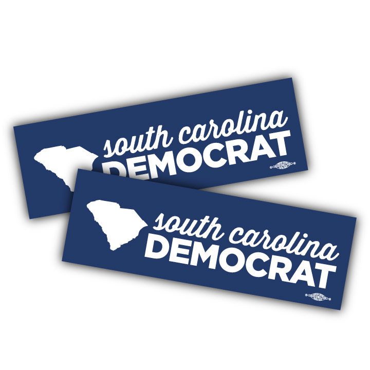 South Carolina Democrat Bumpersticker (10" x 3" Vinyl Sticker) - South ...