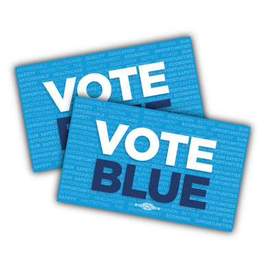 Vote Blue (4" x 2" Vinyl Sticker -- Pack of Two!) - South Carolina ...
