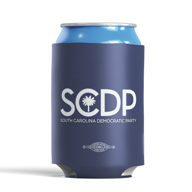 SCDP Official Logo (Navy Foam Can Cooler) - South Carolina Democratic Party