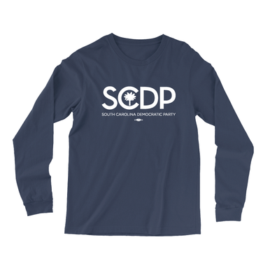 SCDP Official Logo (Navy Long-Sleeve Tee) - South Carolina Democratic Party