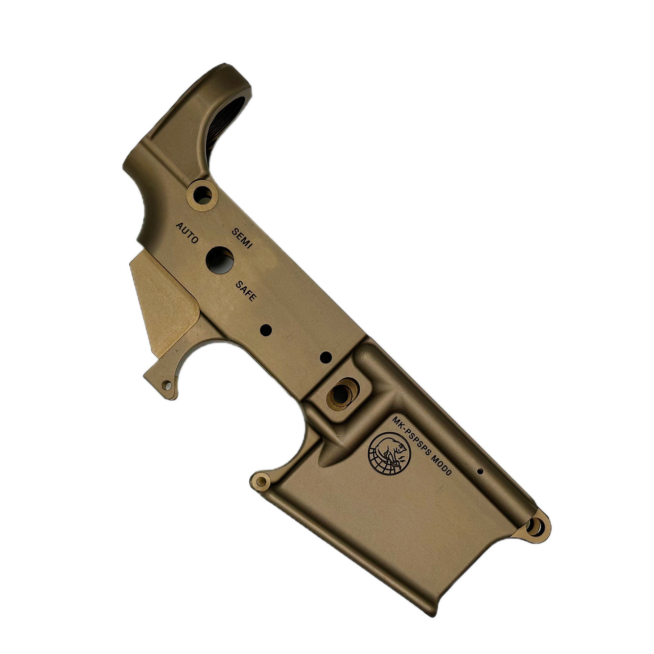 Bad Attitude Department AR15 Lower Receiver - MK-PSPSPS MOD 0 - Brown