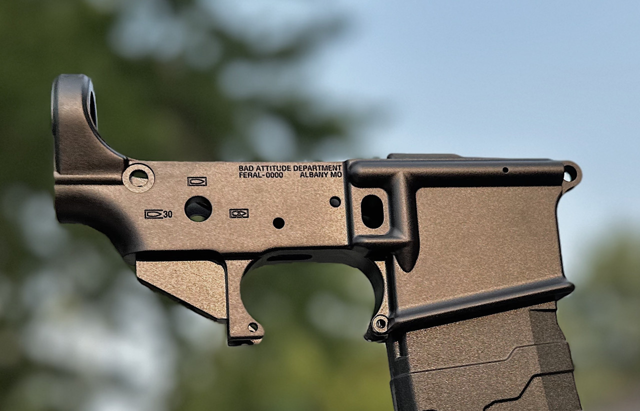 Bad Attitude Department AR15 Lower Receiver - FERAL