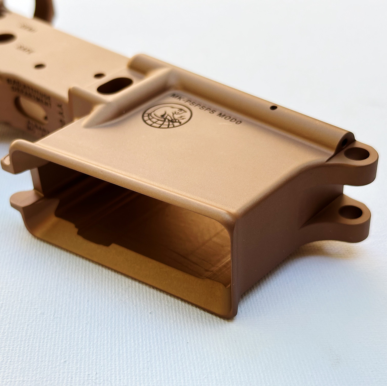 Bad Attitude Department AR15 Lower Receiver - MK-PSPSPS MOD 0 - Bronze