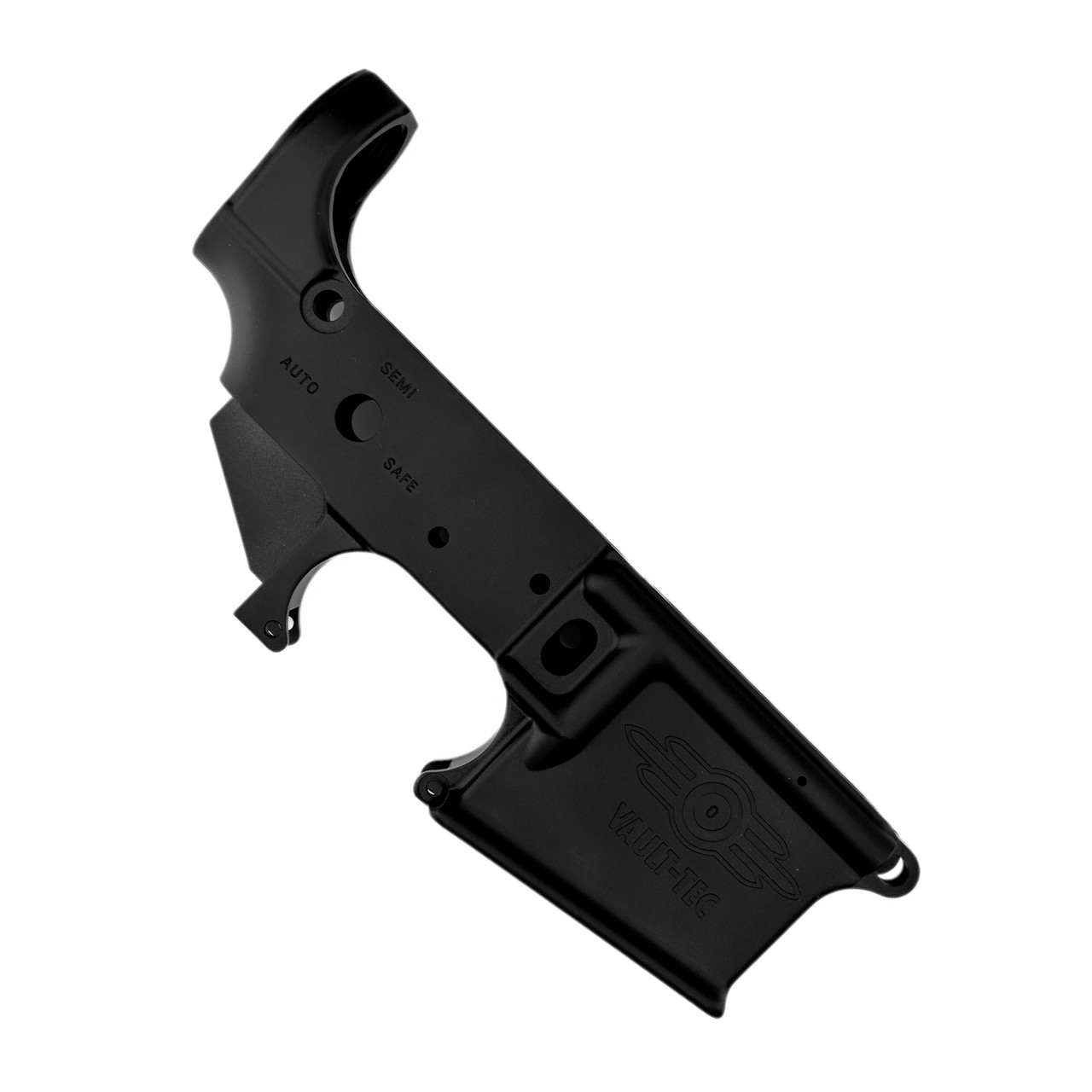 AR15 Lower Receiver - Bad Attitude Department - The Vault - Black Anodized