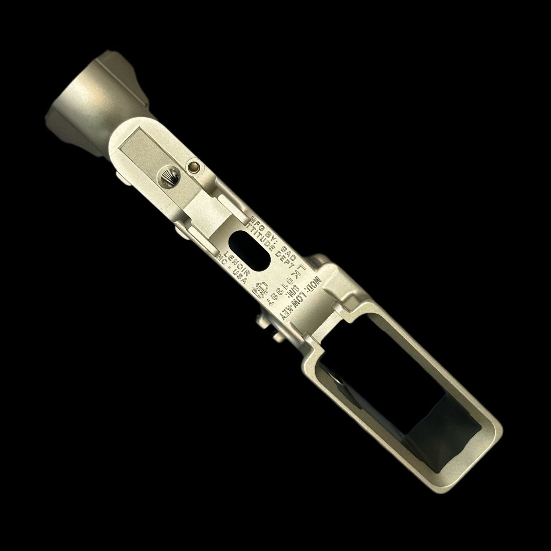 AR15 Lower Receiver - Bad Attitude Department - "LOW-KEY" - Clear ...
