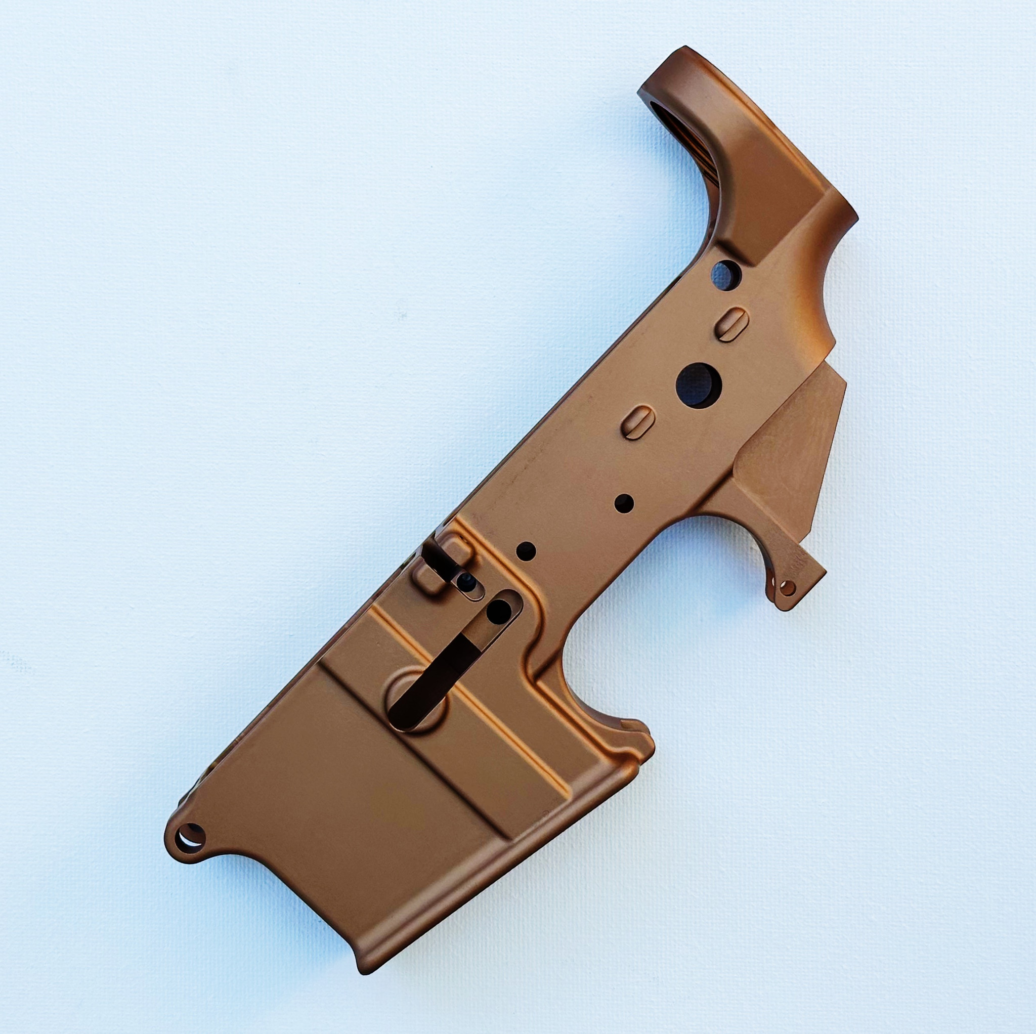 Bad Attitude Department AR15 Lower Receiver - Grab Bag Blem - Bronze