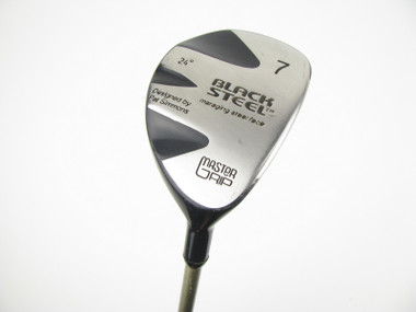 Master Grip Black Steel Fairway 7 Wood 24 degree w/ Graphite MC-60 ...