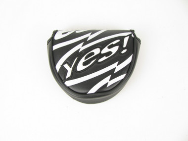 NEW Yes! Mallet CENTER SHAFT Putter Headcover BLACK/WHITE - Clubs n ...