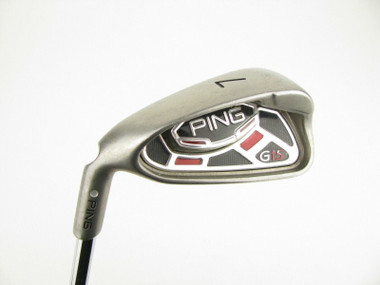 DEMO Left Hand Ping G15 SILVER DOT 7 iron with Steel AWT Stiff - Clubs ...