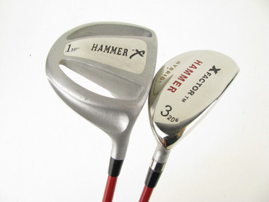 Set of 2 XFactor Hammer Driver 10* and #3 Hybrid 20 degree with ...