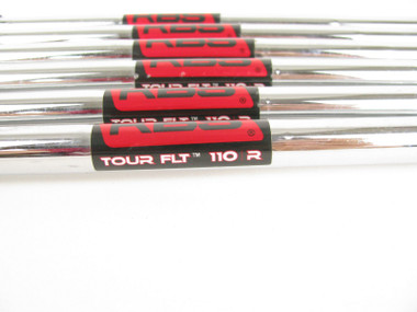 Set of 6 KBS Tour FLT 110 Regular Flex iron shaft PULLOUTS - Clubs n ...