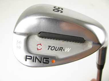 Ping Tour-W Brushed Silver ORANGE DOT Sand Wedge 56 degree 56-10 w ...