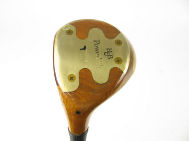 LEFT HAND Powerbilt H&B Genuine Persimmon Golf Driver with Graphite ...